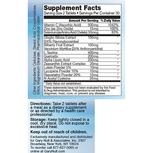 Gary Null Supplements | Premium Supplements | Gary's Vitamin Closet